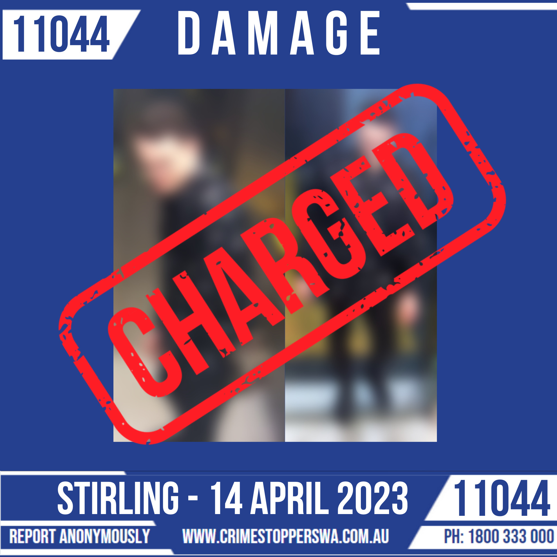 DAMAGE – CEDRIC STREET STIRLING WA – 14 APRIL 2023 • Crime Stoppers ...