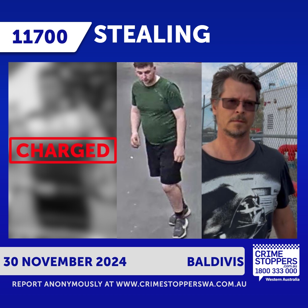 STEALING – SAFETY BAY ROAD BALDIVIS – 30 NOVEMBER 2024 • Crime Stoppers ...